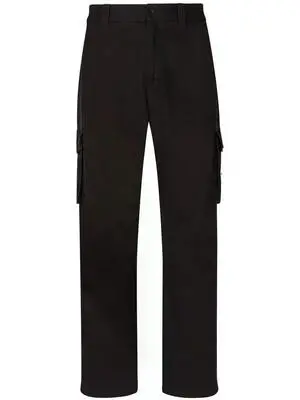 Dolce & Gabbana Logo-plaque Mid-rise Cargo Trousers