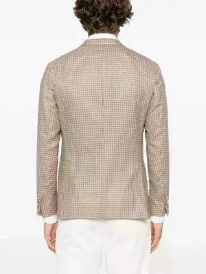 Boglioli Checked Blazer - Brown