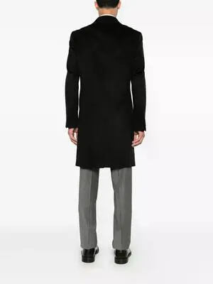BOSS Virgin Wool-cashmere Blend Felted Coat