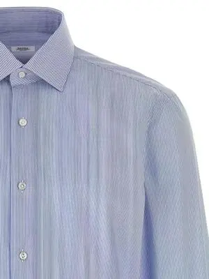BARBA NAPOLI Striped Button-up Shirt