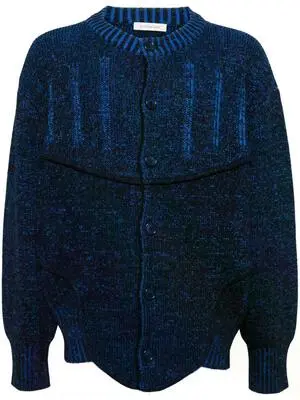JUNTAE KIM Two-tone Corset Cardigan