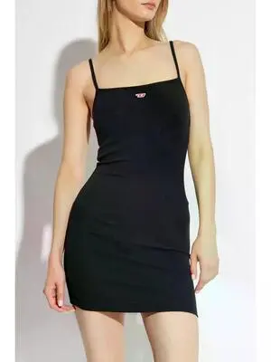 DIESEL® Logo-appliqué Mini Dress