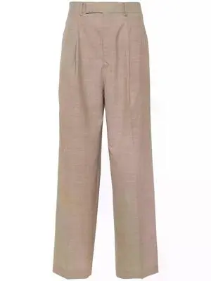 Auralee Tailored Straight Trousers - Neutrals