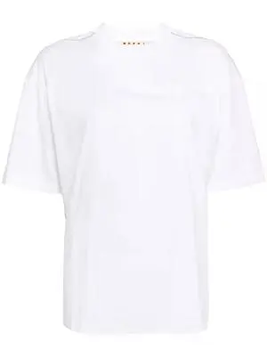 Marni Padded-logo Organic-cotton T-shirt