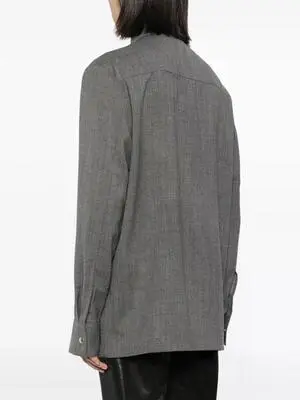 JIL SANDER Felted Wool Flannel Shirt