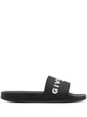 Givenchy Logo-debossed Slides - Black