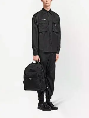 Prada Re-nylon Logo-plaque Backpack