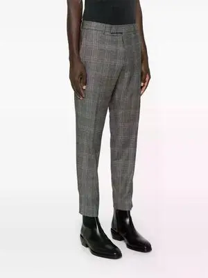 PT TORINO Checked Virgin Wool Trousers