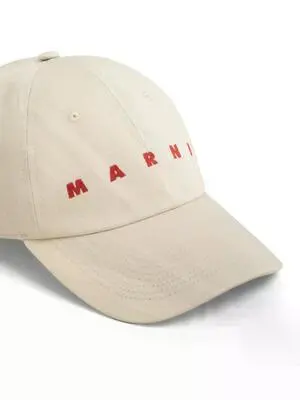 Marni Logo Baseball Cap - Neutrals