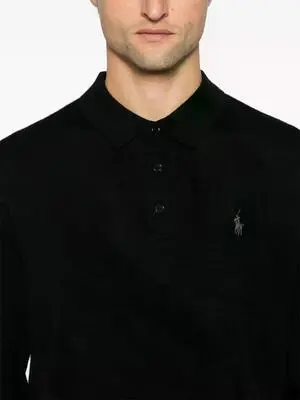 Polo Ralph Lauren Knitted Polo Shirt - Black