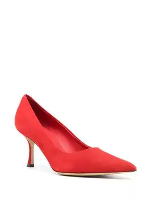 FERRAGAMO 70mm Elydea Pumps - Red