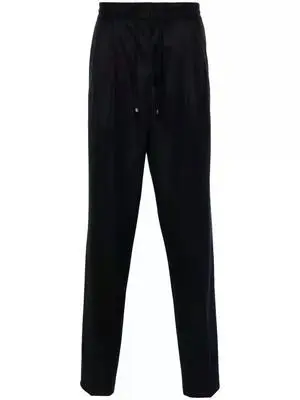 Brunello Cucinelli Mid-rise Tapered Trousers - Blue