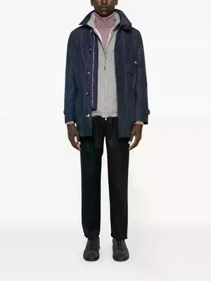 Brunello Cucinelli Mid-rise Tapered Trousers - Blue