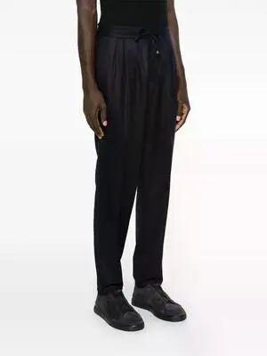 Brunello Cucinelli Mid-rise Tapered Trousers - Blue