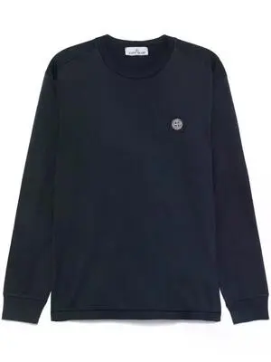Stone Island Compass-motif T-shirt - Blue