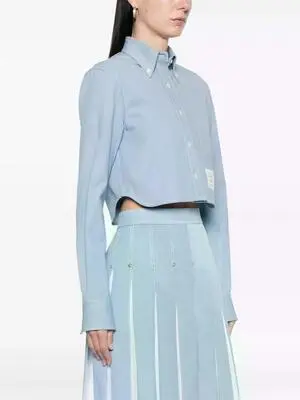 Thom Browne Cropped Denim Shirt
