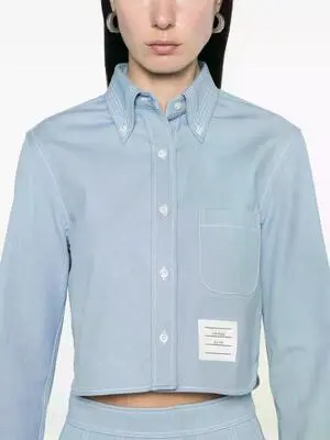 Thom Browne Cropped Denim Shirt