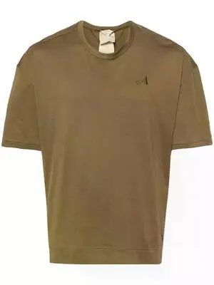 TEN C Logo-embroidered Cotton T-shirt