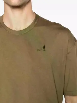 TEN C Logo-embroidered Cotton T-shirt