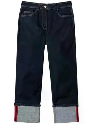 TWINSET Folded Cropped Jeans