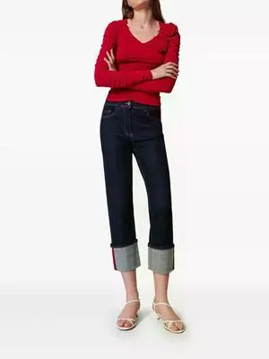 TWINSET Folded Cropped Jeans