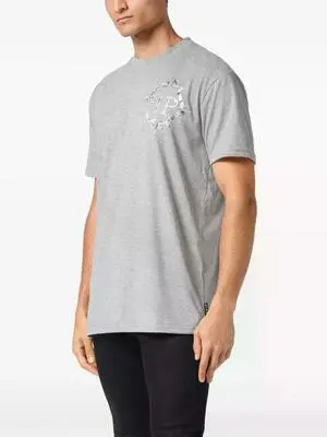 Philipp Plein Chrome Logo-print T-shirt - Grey