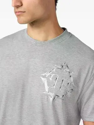 Philipp Plein Chrome Logo-print T-shirt - Grey