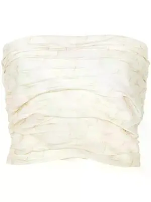 ROTATE BY BIRGER CHRISTENSEN Scarf-detail Printed Top - Neutrals