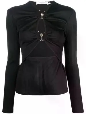 Christopher Esber Cut-out Long-sleeve Top