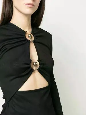 Christopher Esber Cut-out Long-sleeve Top