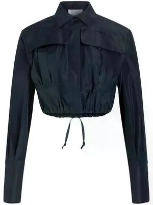 PATOU Cropped Faille Safari Shirt