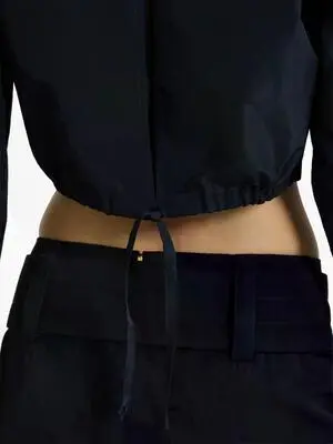 PATOU Cropped Faille Safari Shirt