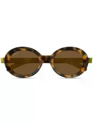 Gucci Logo-print Sunglasses - Brown
