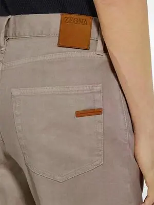 Zegna Roccia Straight Leg Jeans - Brown