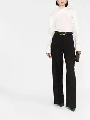 Burberry Wide-leg Tailored Trousers - Black