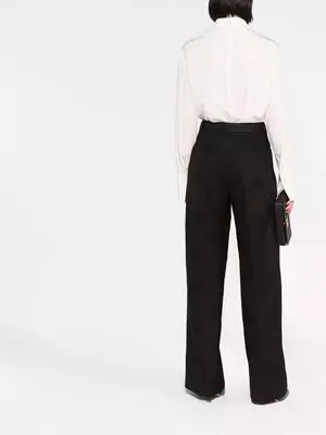 Burberry Wide-leg Tailored Trousers - Black