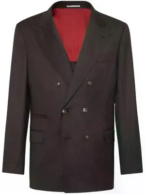Brunello Cucinelli Double-breasted Blazer - Brown