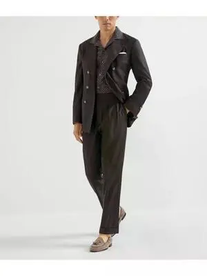 Brunello Cucinelli Double-breasted Blazer - Brown