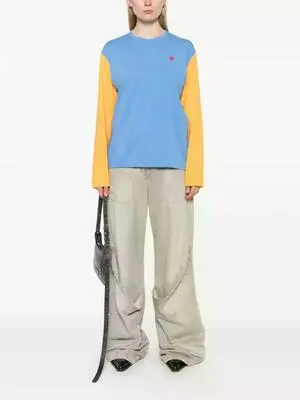 Play Comme Des Garcon Mini Heart-patch T-shirt