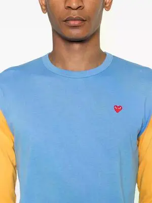 Play Comme Des Garcon Mini Heart-patch T-shirt