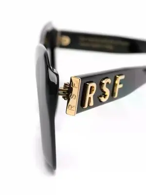 RETROSUPERFUTURE Zenya Geometric-frame Sunglasses - Black