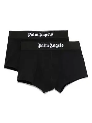 Palm Angels Logo-waistband Boxers - Black