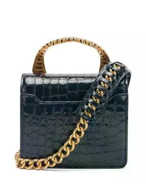 Roberto Cavalli Crocodile-print Mini Bag - Blue