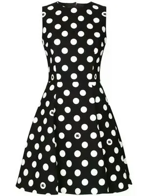 Dolce & Gabbana Polka-dot Cotton Minidress