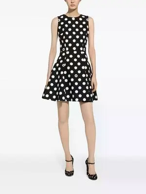 Dolce & Gabbana Polka-dot Cotton Minidress