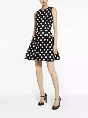 Dolce & Gabbana Polka-dot Cotton Minidress
