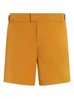 Zegna 232 Road Brand Mark Swim Shorts - Orange