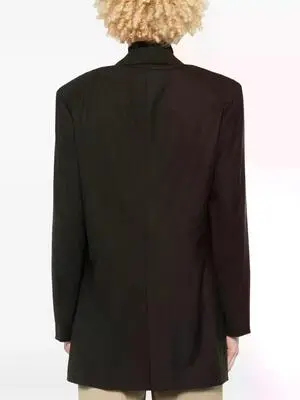 Fabiana Filippi Double-breasted Virgin Wool-blend Blazer - Brown