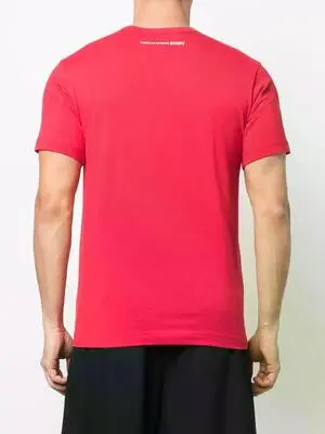 Comme Des Garçons Logo-print Cotton T-shirt - Red