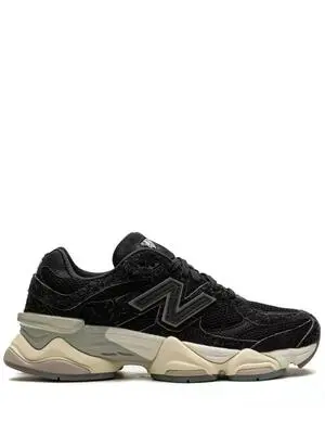 NEW BALANCE 9060 Lace-up Suede And Mesh Sneakers - Black